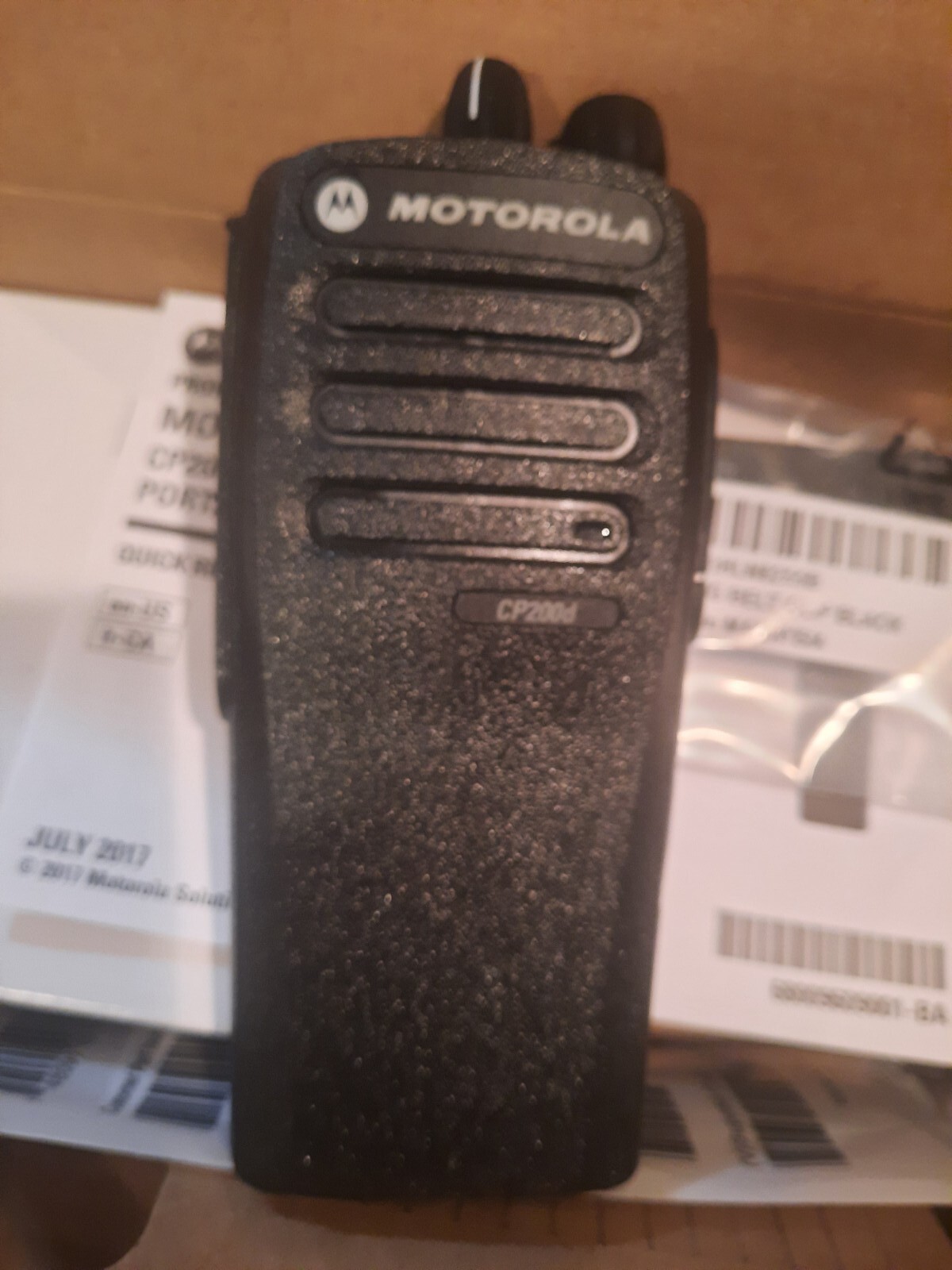 Motorola MOTOTRBO CP200d VHF Analog Portable Two-Way Radio - Black for ...