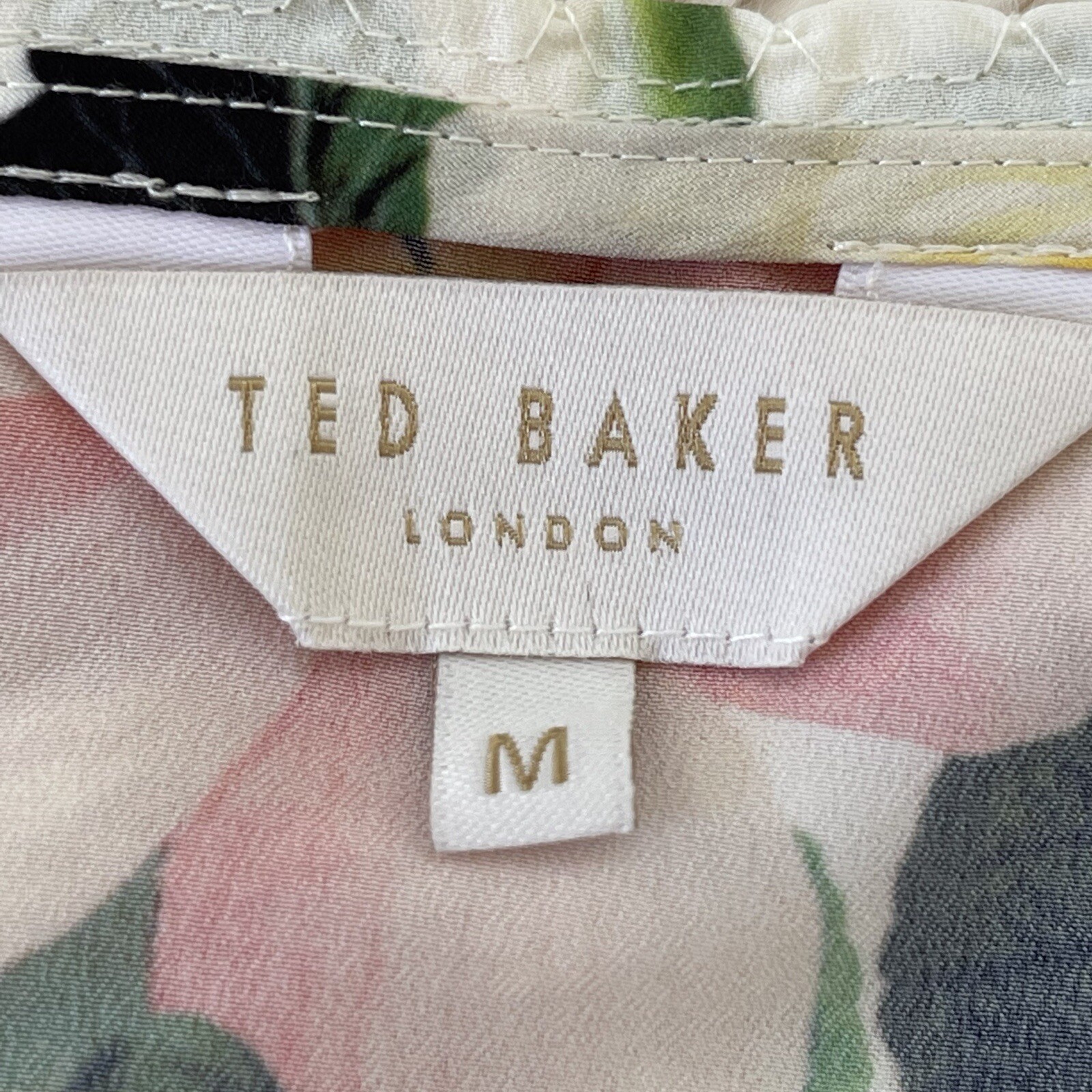 TED BAKER Cream Cynaria Secret Trellis Print Cami top… - Gem