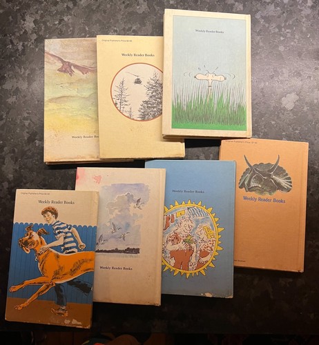 WEEKLY READER BOOKS Lot of 7 HC Vintage 1958, 1965, 1970s~ 3rd-7th ...
