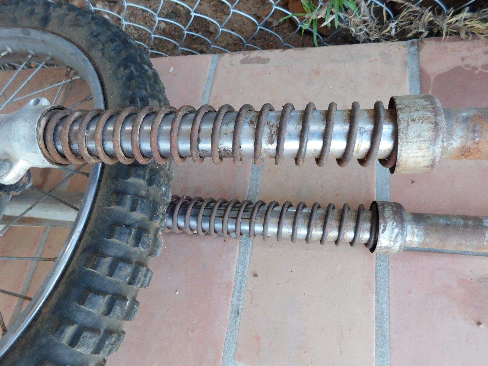 MAICO 21 " Small Hub FRONT FORKS / WHEEL / BRAKE / AXLE Vintage MX ...