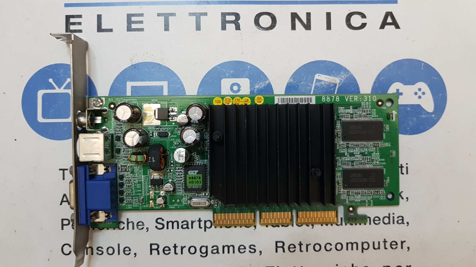 Scheda video AGP NVIDIA GeForce4 MX420 440 4000 32 64 MB SDR DDR ...