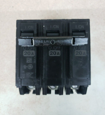 General Electric THQB32020 3 Pole 20A 240V Circuit Breaker NT QR CODE ...
