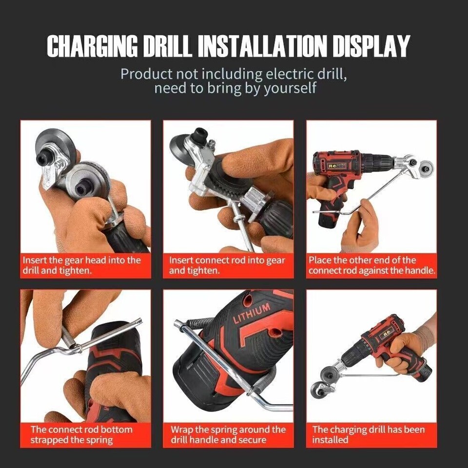 Universal Electric Drill Shears Attachment Metal Nibbler with Adapter ...