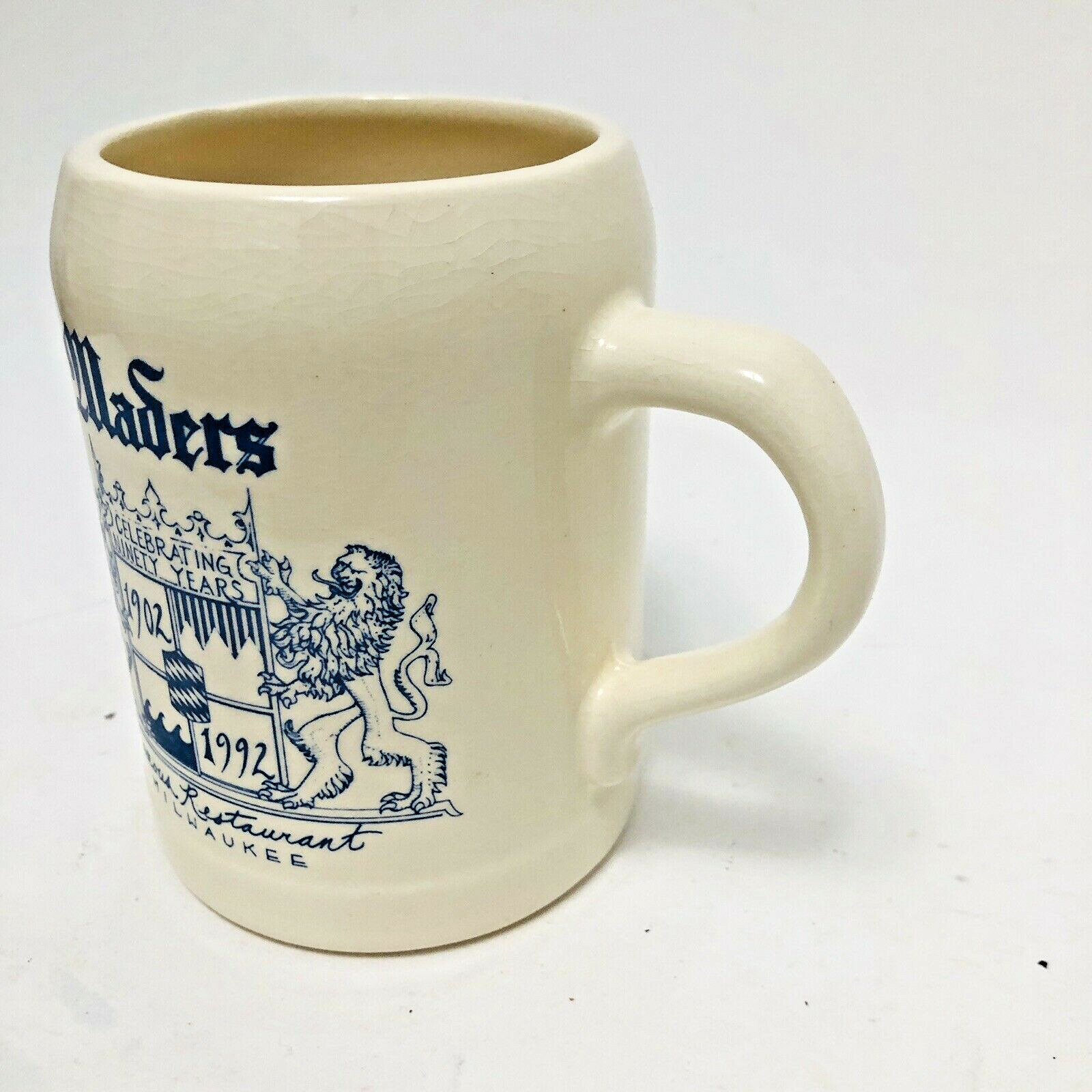 Maders Mader's Famous German Restaurant MILWAUKEE Stein Celebrating 90 ...