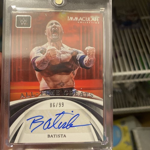 2022 Panini Immaculate WWE All-Time Greats BATISTA Auto Autograph Card ...