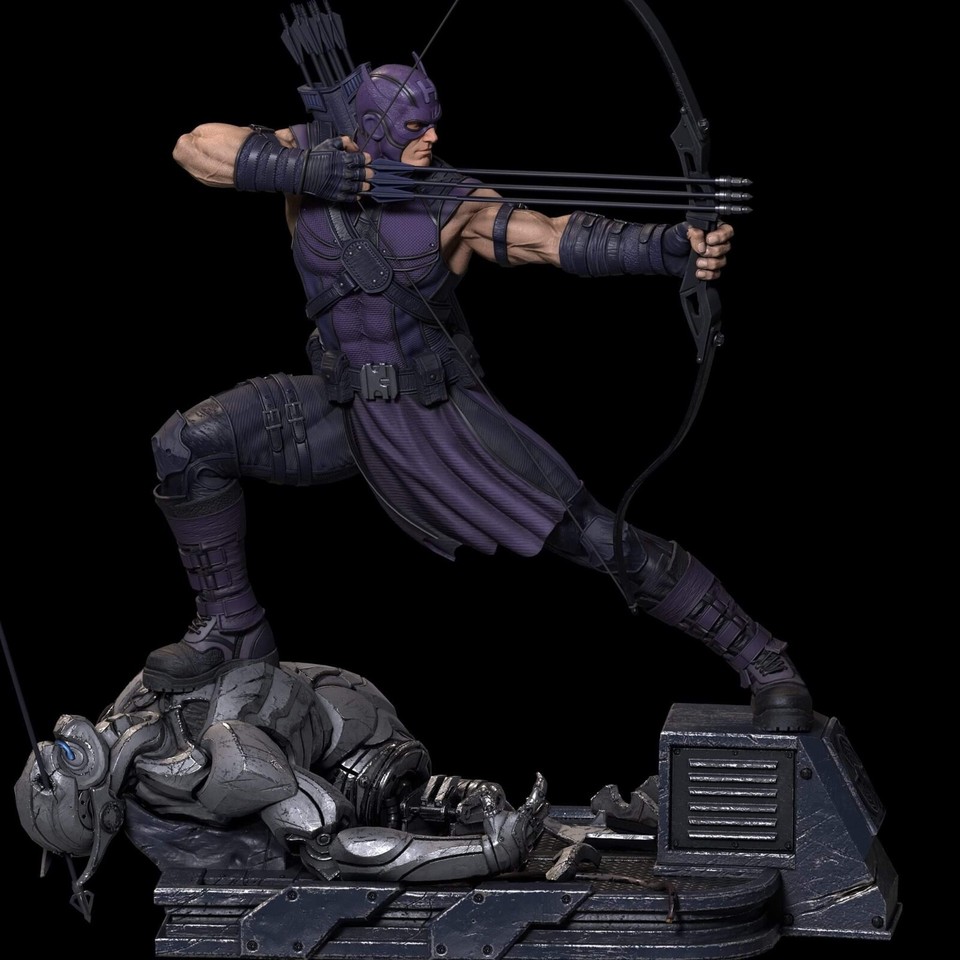 Hawkeye 1/4 Scale Custom Fan Art Statue - Avengers | eBay