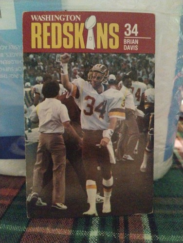washington redskins #34 brian davis card autograph | eBay