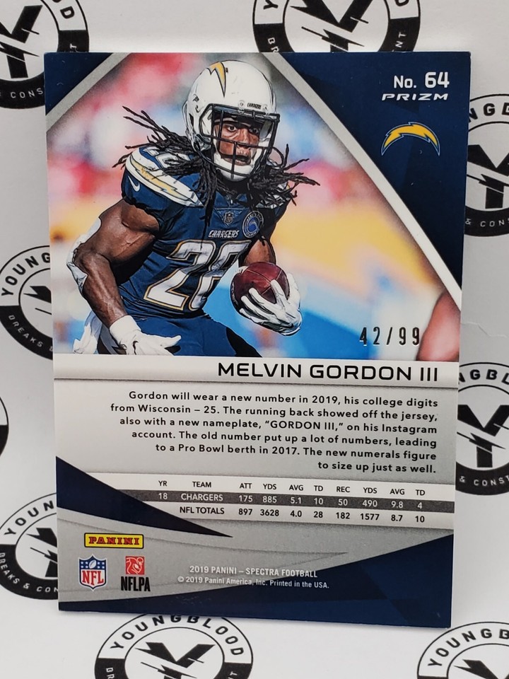 2019 Panini Spectra #64 Melvin Gordon III 42/99 | eBay