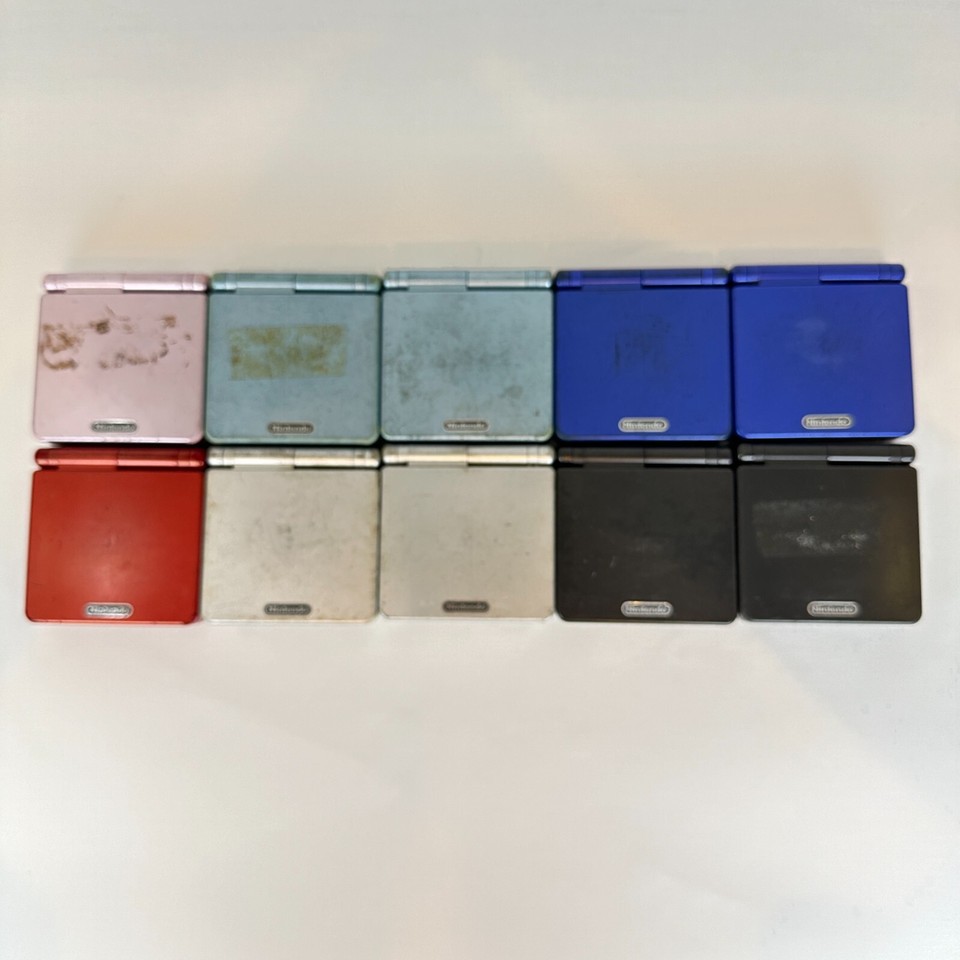 Junk GameBoy Advance SP Lot 10 Set Nintendo Color Console Random Select ...