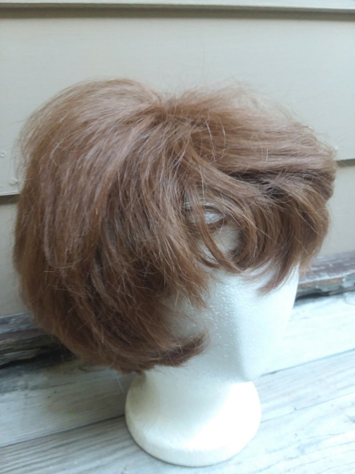 Vintage 70's women's shag wig brunette 100% Dynel Made in Hong Kong | eBay