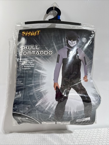 Spirit Skull Commando Child X-Large 14-16 Costume Complete WORN ONCE | eBay