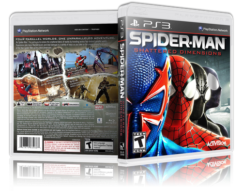 Spider-Man: Shattered Dimensions - Replacement PS3 Cover and Case. NO ...