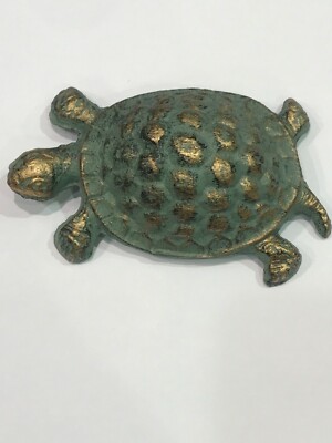 5" Cast Iron Turtle Figurine Antique Style Nautical Decor | eBay