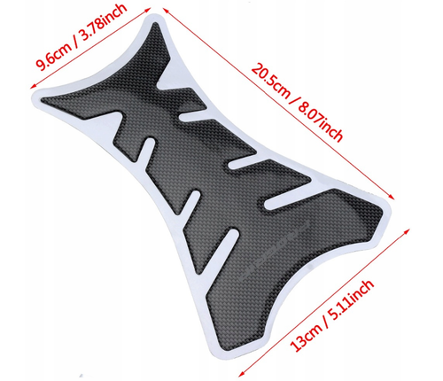 Universal Motorbike Motorcycle Carbon Tank Scratch Protector 3D Sticker ...