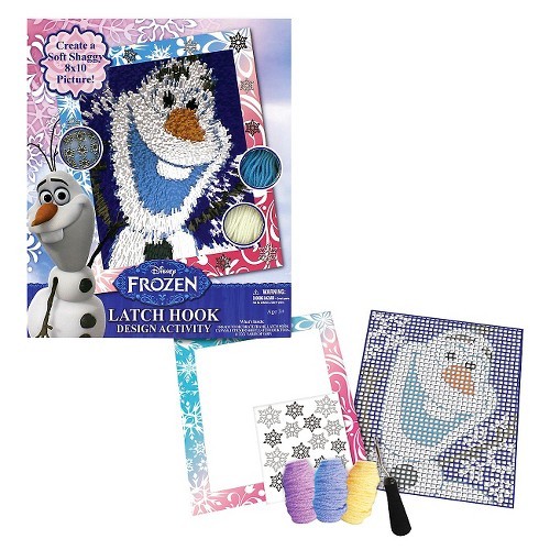 Disney Frozen Latch Hook Design Activity 8 X 10 Soft Shaggy Picture for ...