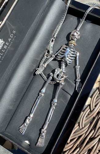 Super Rare Retired Limited Edition Trollbeads Skeleton Necklace HTF! | eBay