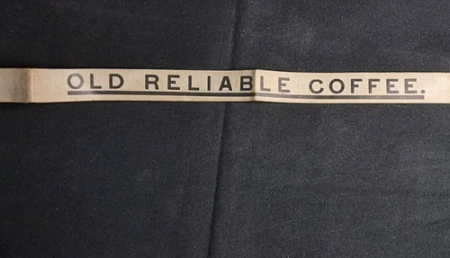 Old Advertising Premium 36 Inch Paper Tape Measure Old Reliable Coffee ...