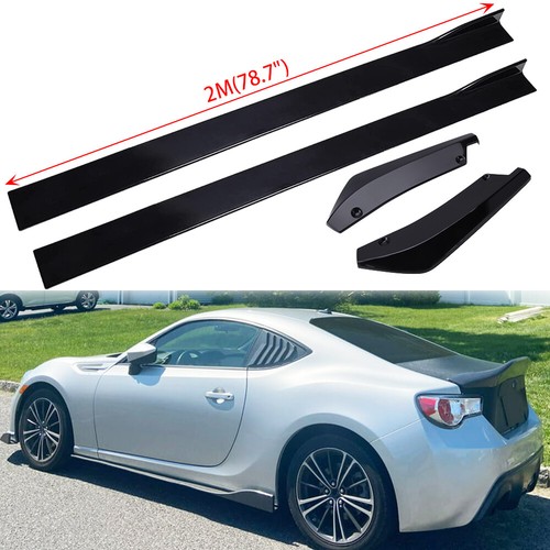 78.7" Side Skirt Panel + Rear Bumper Canard For Subaru BRZ Scion FRS ...