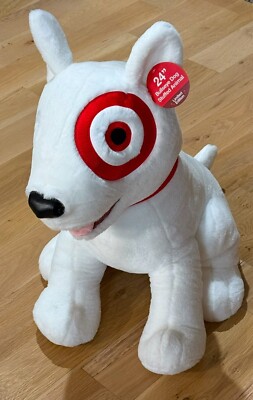 NEW W/Tags! Target bullseye dog plush 24" Limited Edition | eBay