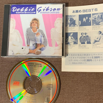 DEBBIE GIBSON Super-Mix Club JAPAN CD 25XD-996 w/ PS + POSTCARD 1988 ...