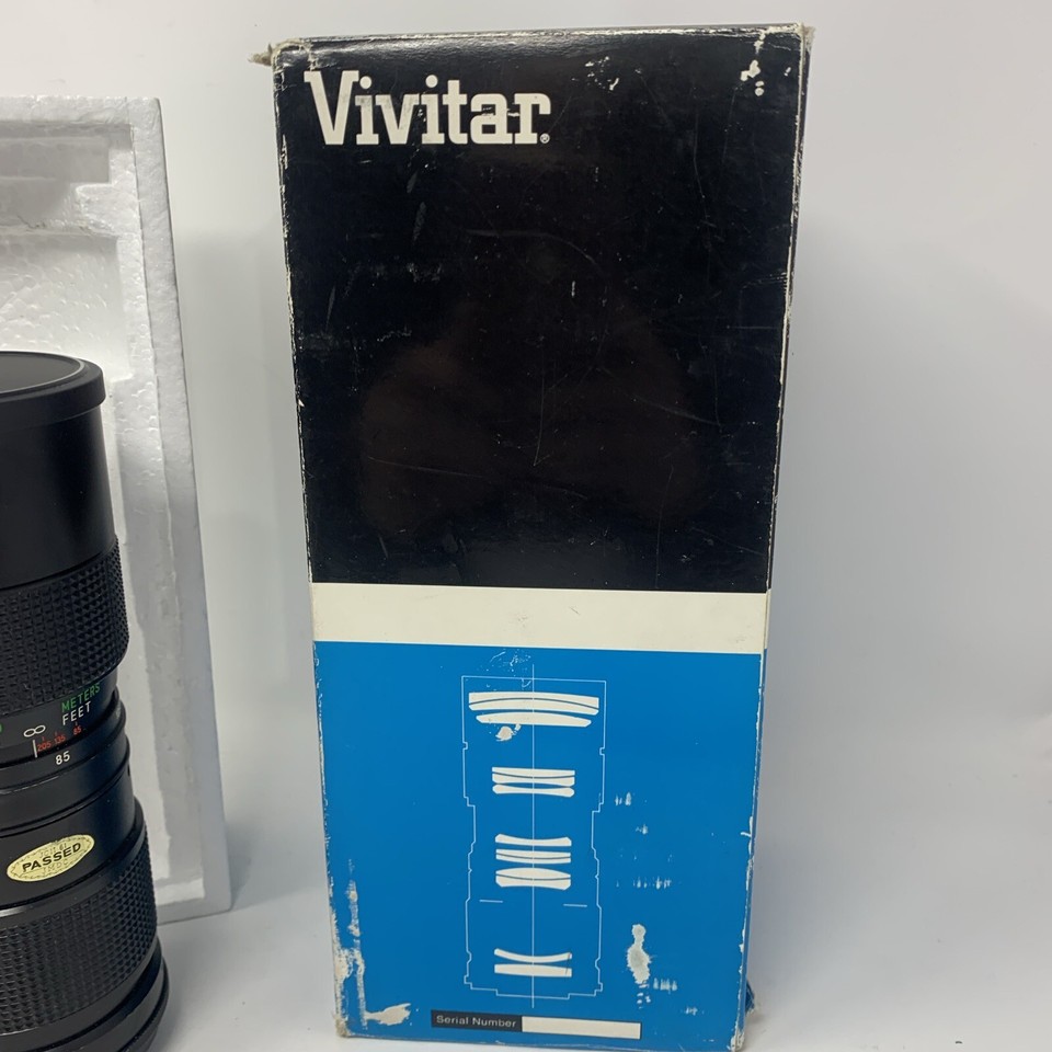 VIVITAR 85mm-205mm F3.8 Close-focusing Automatic Fixed Mount Zoom Lens ...