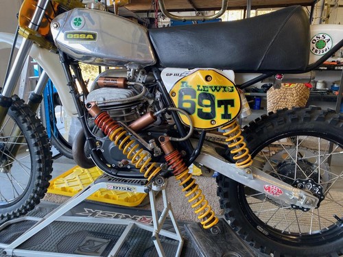 Vintage Ohlins rear shocks 15 3/16" eye to eye Suzuki / Maico / KTM ...