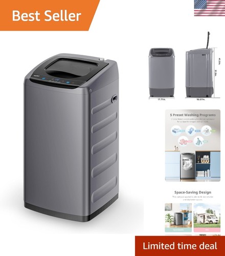 Compact Full-Automatic Washer - Comfee 0.9 Cu.Ft with Top Load & Smart ...