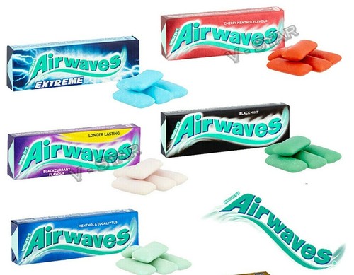 WRIGLEY'S AIRWAVES SUGAR FREE CHEWING GUM 5 PACKETS MIXED 5 FLAVORS | eBay