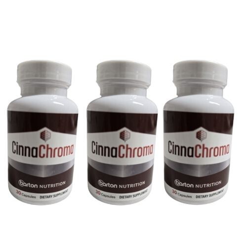 3X CinnaChroma Cinnamon Blood Sugar Supplement, Anti-Inflammatory, 90 ...