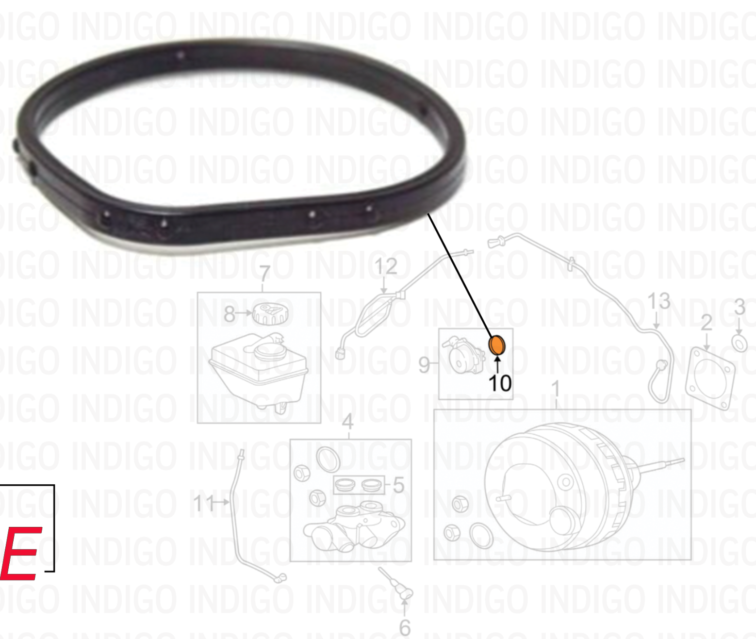 JAGUAR OEM (2010-2018) XJ Brake-Front-Vacuum Pump Seal C2D3771 | eBay