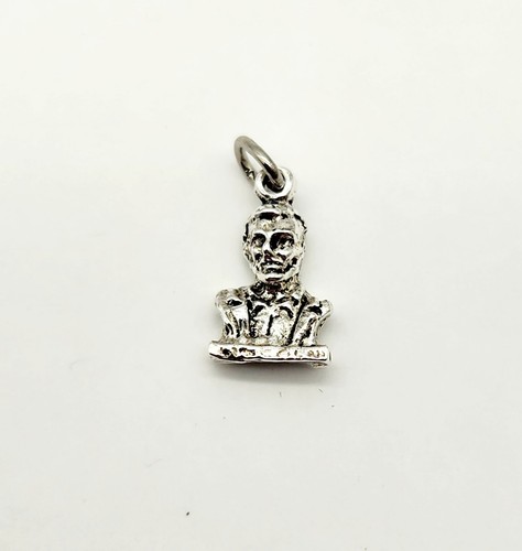 Vintage Sterling Silver Abraham Lincoln Profile Bust Charm Pendant - 1 ...