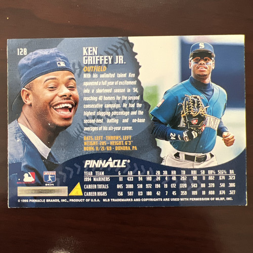 1995 Pinnacle - #128 Ken Griffey Jr | eBay