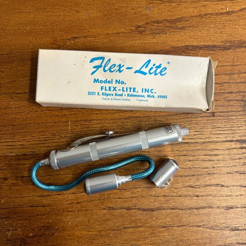 Vintage Flex-Lite Model 606 Blue Flexible Clip-On Light Kalmazoo MI NOS ...