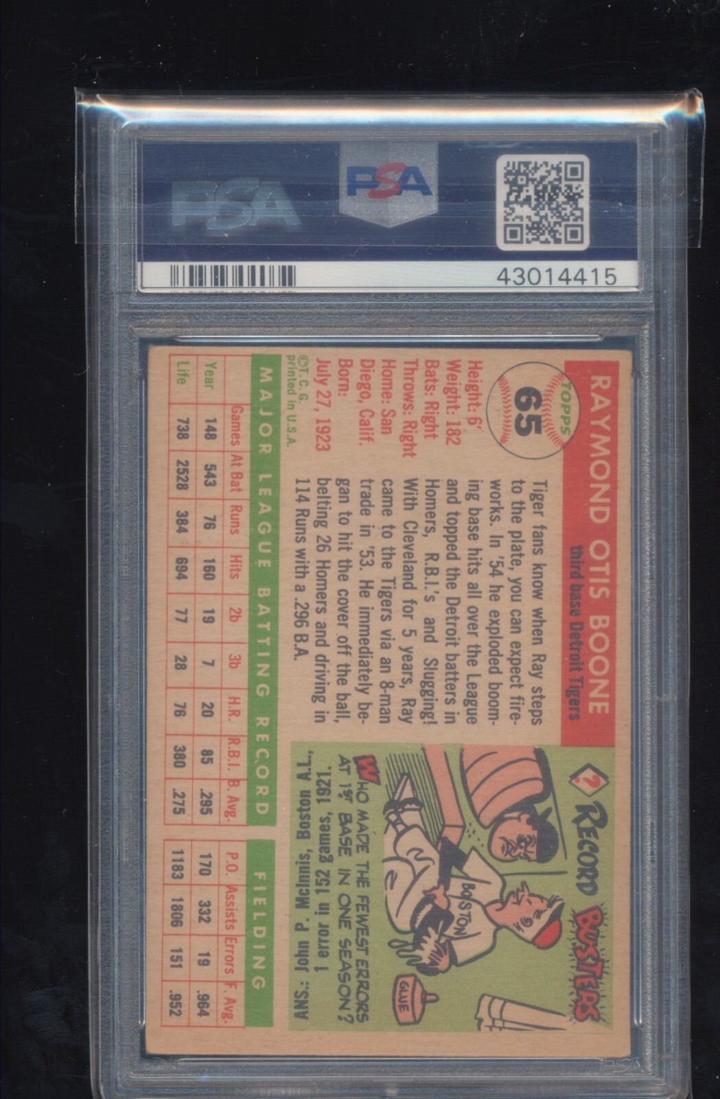 1955 Topps - #65 Ray Boone for sale online | eBay