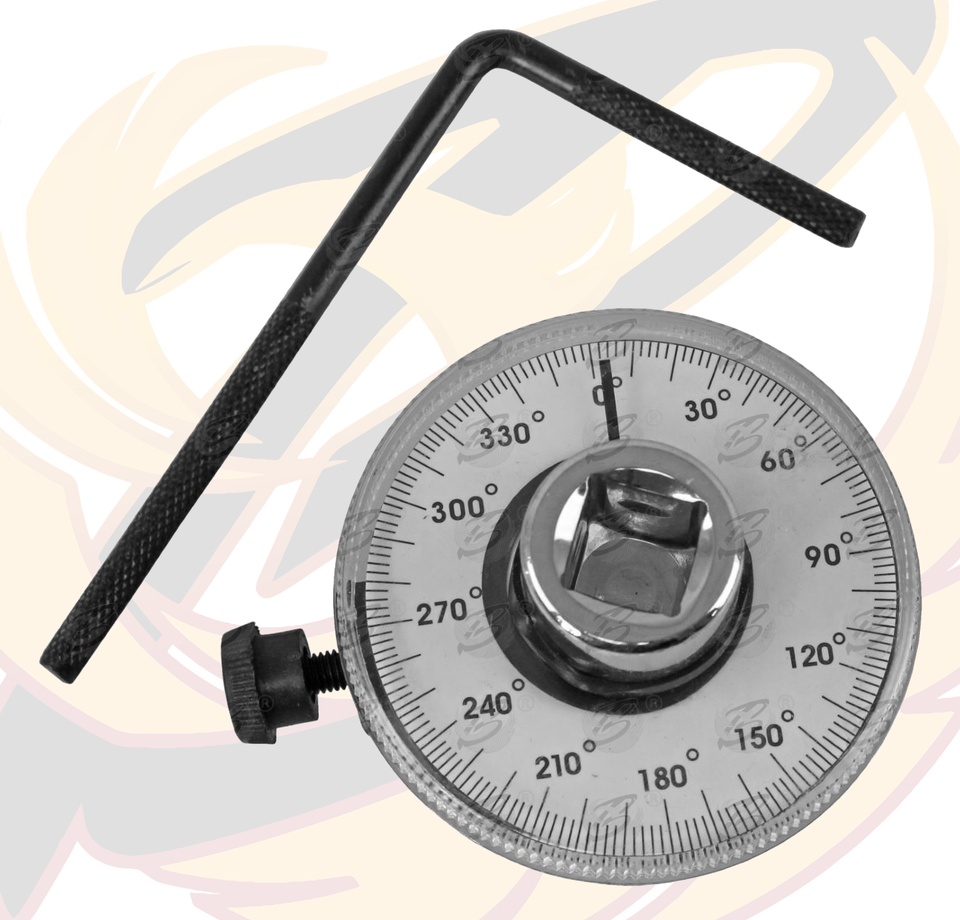US PRO Torque Angle Gauge 1/2" Drive 360 Degree Rotation Scale Gauge ...