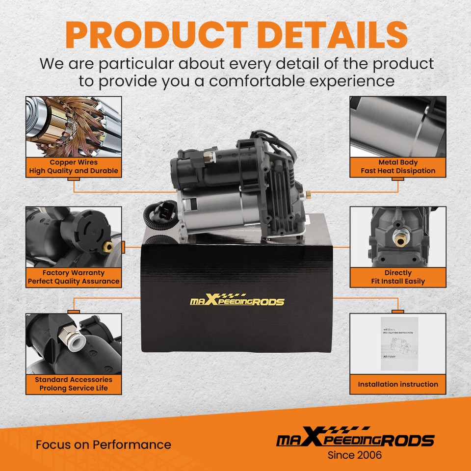 Air suspension Compressor Pump for Land Rover range rover sport 2008 ...