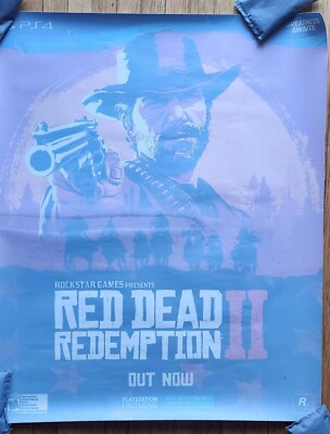 Rockstar Games RED DEAD REDEMPTION 2 store display window cling NEW | eBay