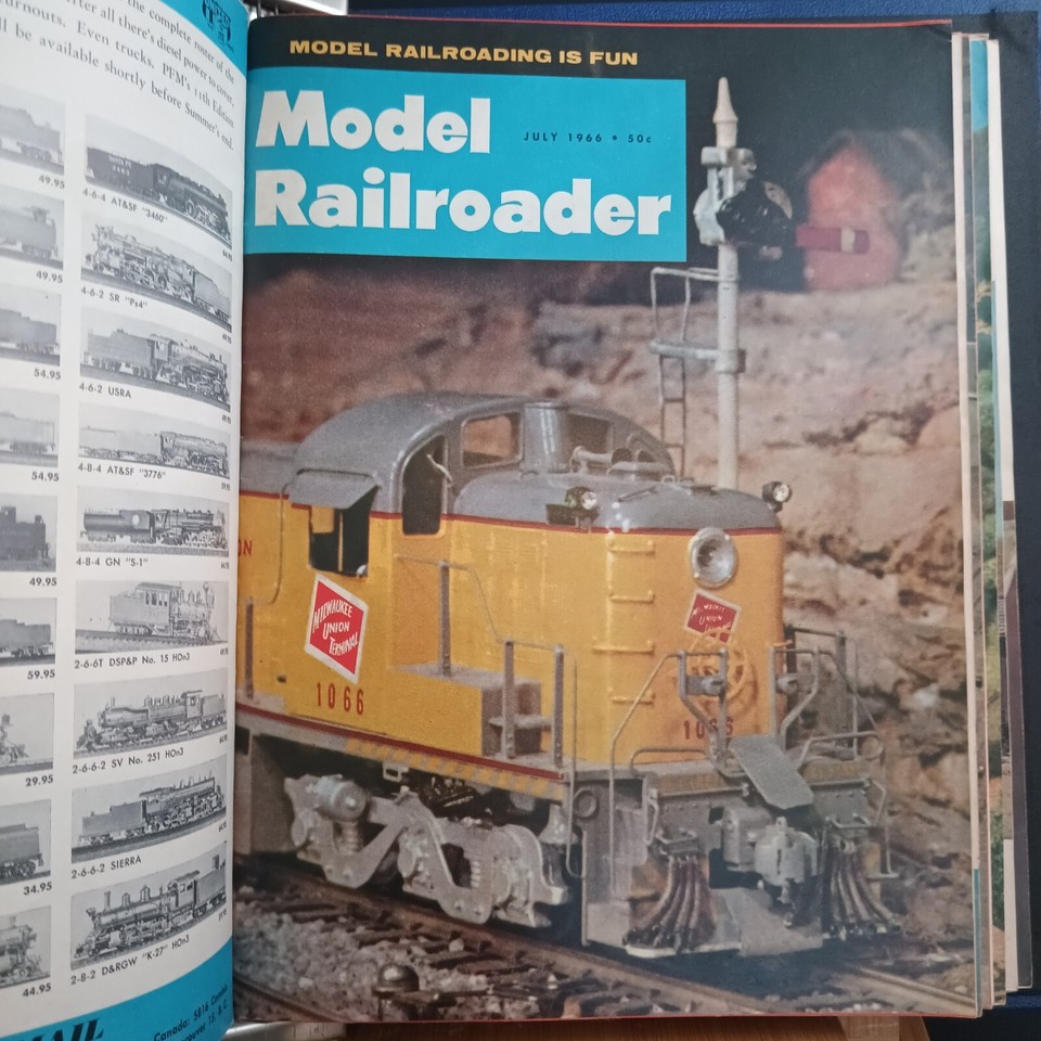 Model Railroader Magazine Complete Year 1966, 12 Issues + Binder + Free ...