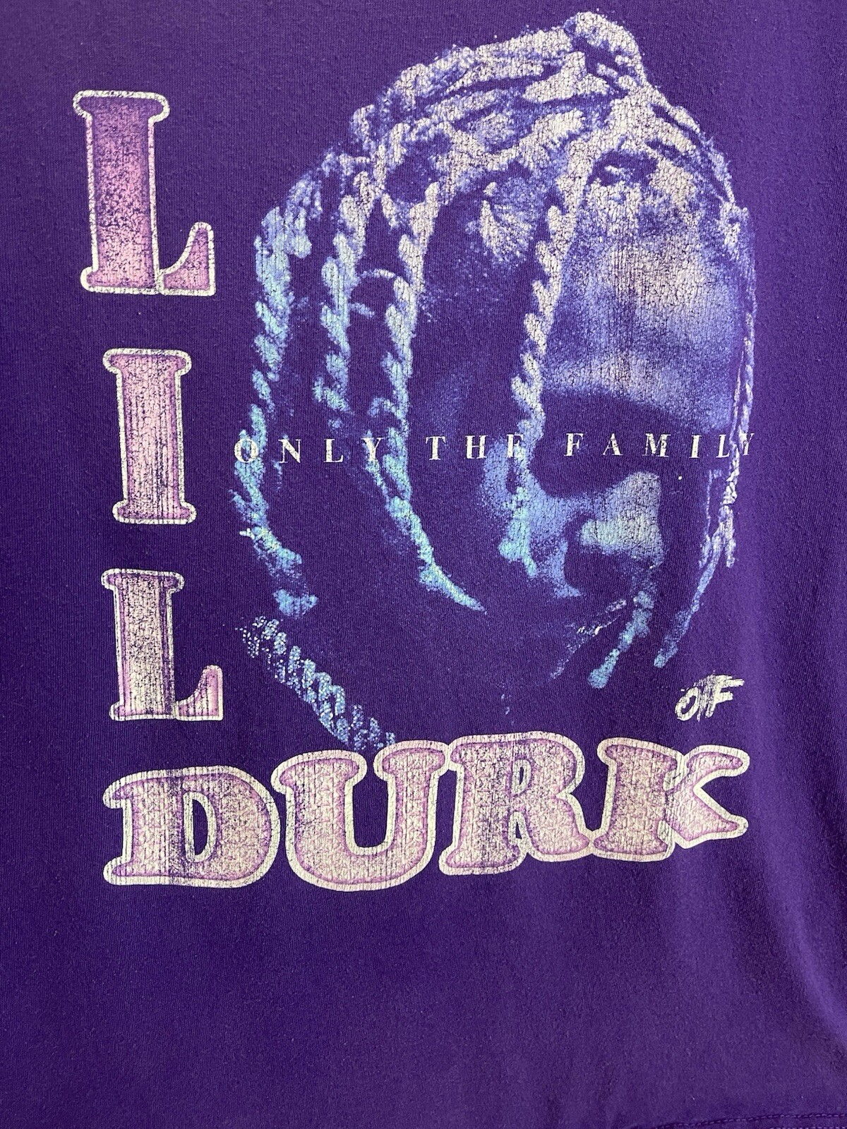 Lil Durk Only The Family OTF Purple Graphic Tee Rap H… - Gem