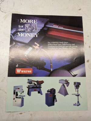 WILTON SALES BROCHURE SHOP MACHINE TOOL CATALOG | eBay