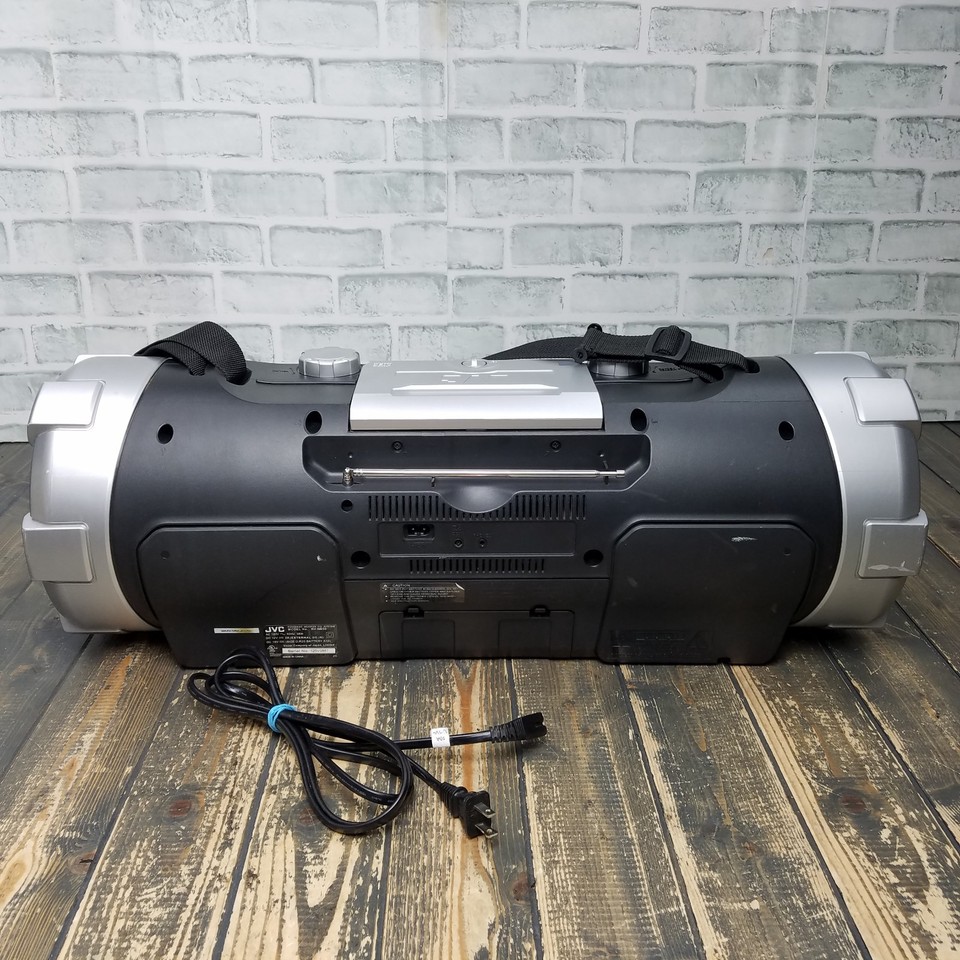 JVC Kaboom RV-NB50 Stereo Radio Kaboom! Boombox Super Twin Ducts USB ...