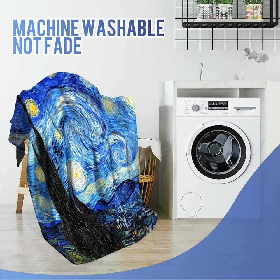 Levens The Starry Night Throw Blanket, Abstract Theme 60x80, | eBay