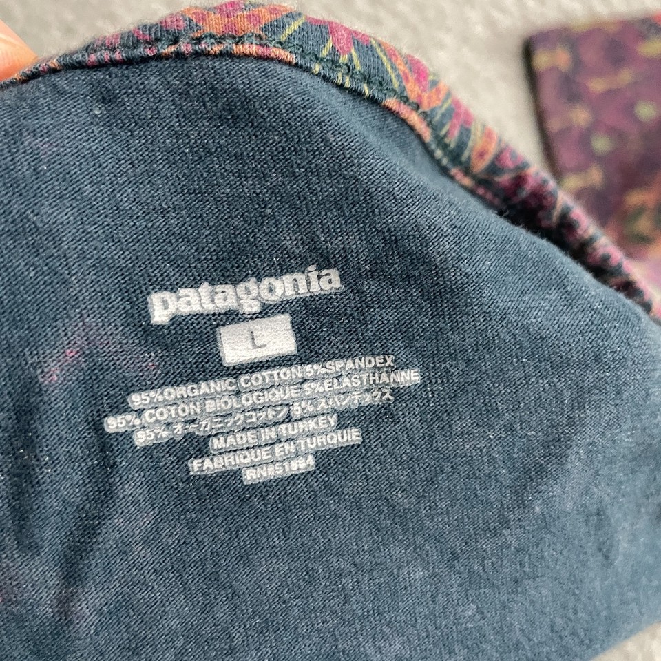 Patagonia Dress Women's Medium LS Knee Length Margot Faux Wrap | eBay