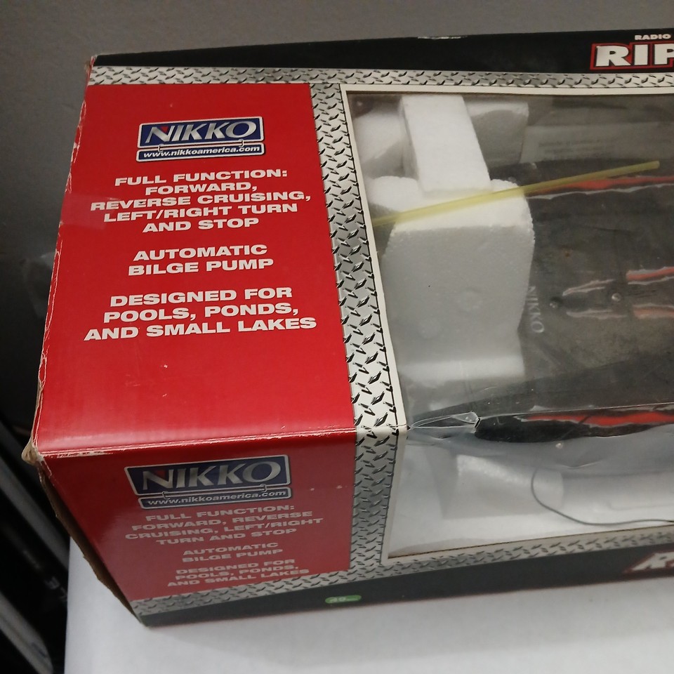 TESTED Nikko Wave Ripper RC Speed Racing Race Boat 19203 Remote Contol ...
