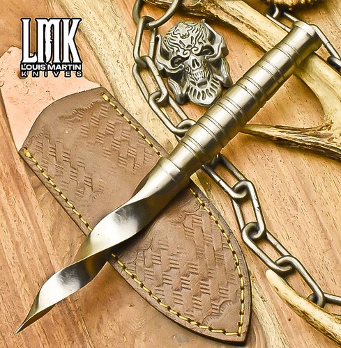 LMK Handmade Ice Pick Hunting Knife AUS-10 Steel D2 Tool Steel EDC ...