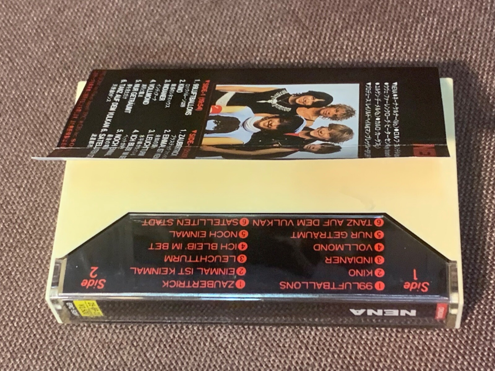 NENA Nena JAPAN CASSETTE TAPE 25.6P-237 PS (flap intact) + INSERT 99 ...
