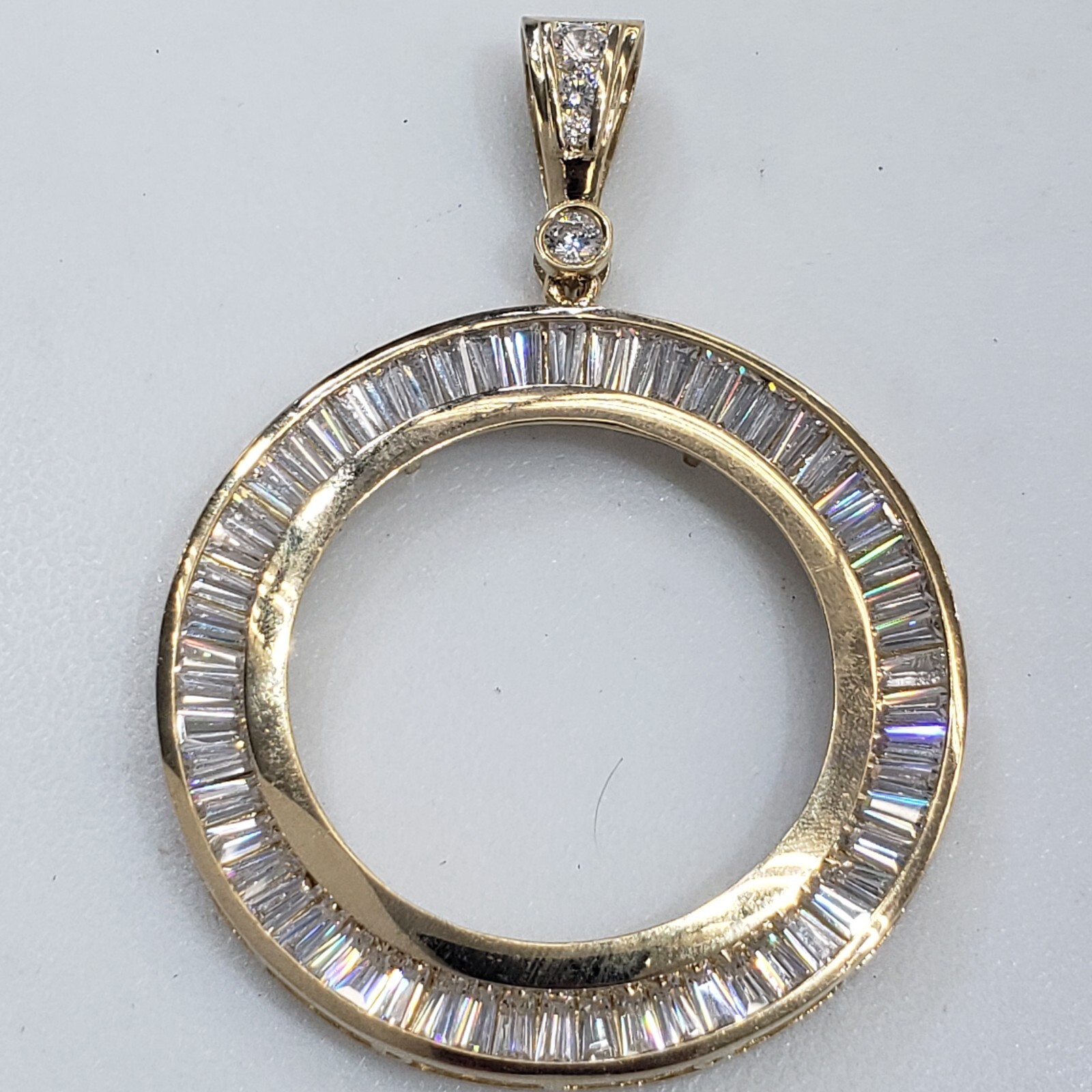 solid Real 14k gold 50 pesos centenario Coin Bezel Frame pendant | eBay