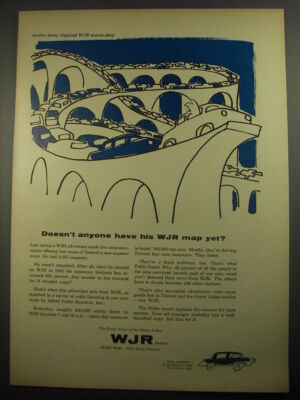 1956 WJR Radio Ad - Doesn't anyone have his WJR map yet? | eBay