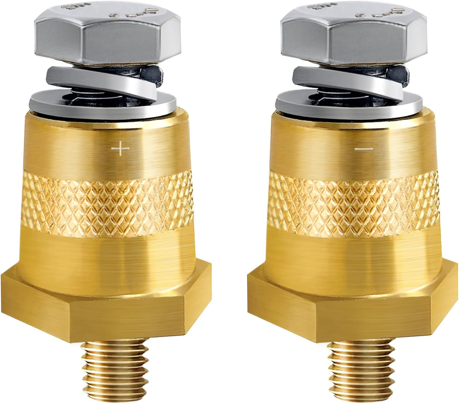 2-Pack Battery Terminal Connectors Battery Post Terminals 3/8" Battery ...
