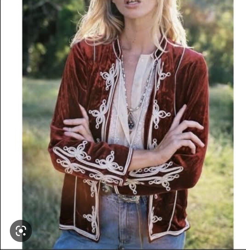 Chasing Unicorns Wild Horses Velvet Jacket S | eBay